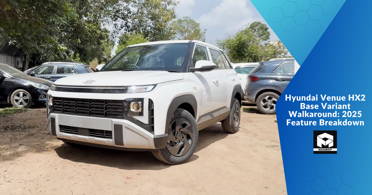 Hyundai Venue HX2 Base Variant Walkaround: 2025 Feature Breakdown ...