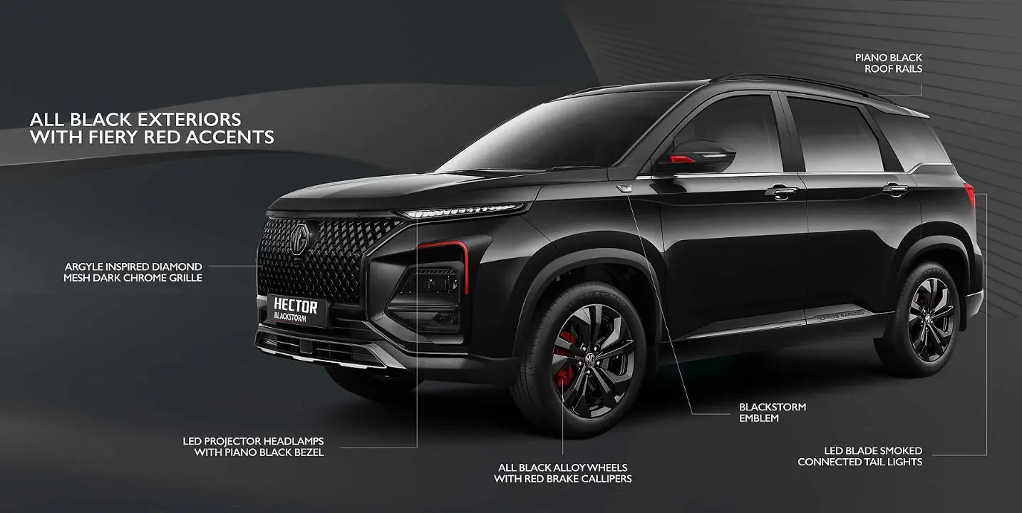 MG Hector Blackstorm Diesel Price, Specs, Top Speed & Mileage in India