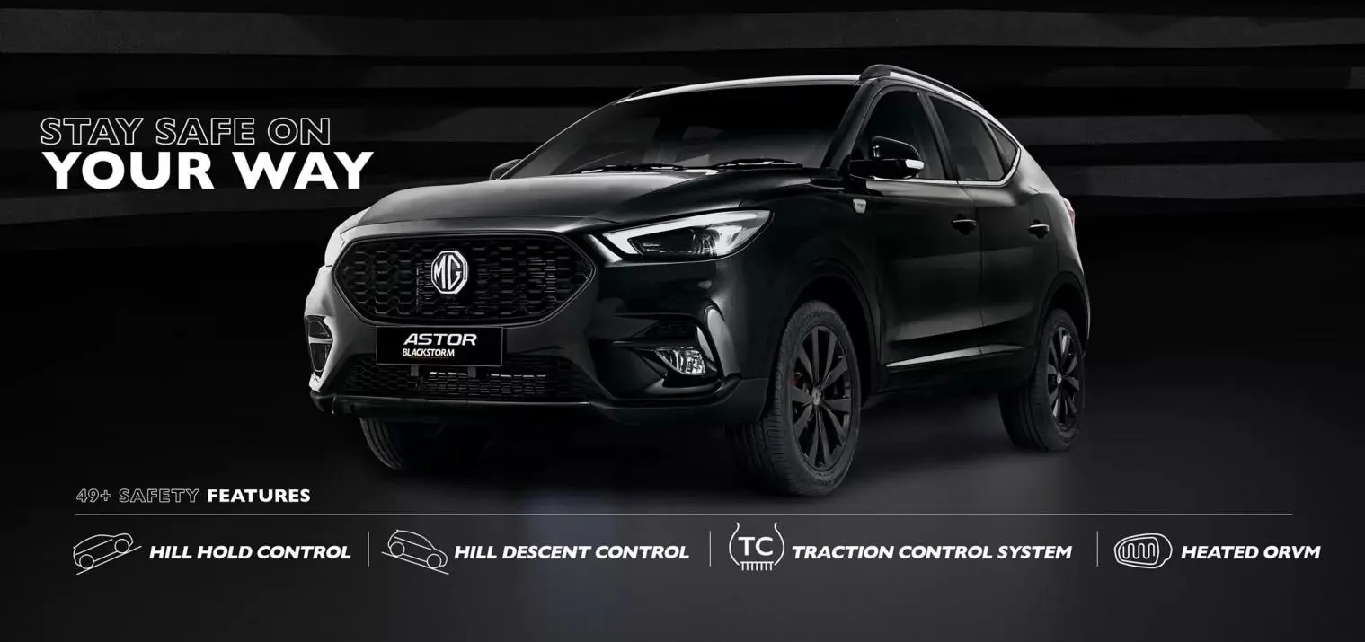 MG Astor Blackstorm Price, Specs, Top Speed & Mileage in India