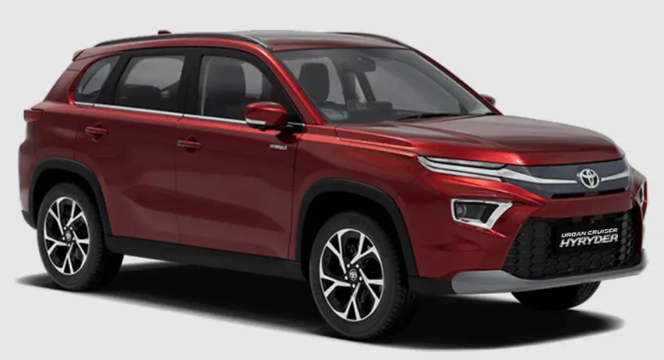 Toyota Urban Cruiser Hyryder Hybrid S Colors