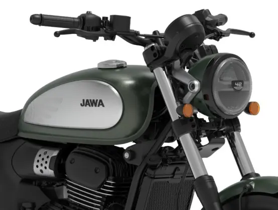 Jawa 42 FJ Aurora Green Matte (Alloy) Price, Specs, Top Speed & Mileage ...
