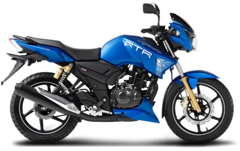 2017 TVS Apache RTR 180 Matte Blue Price, Specs & Mileage in India