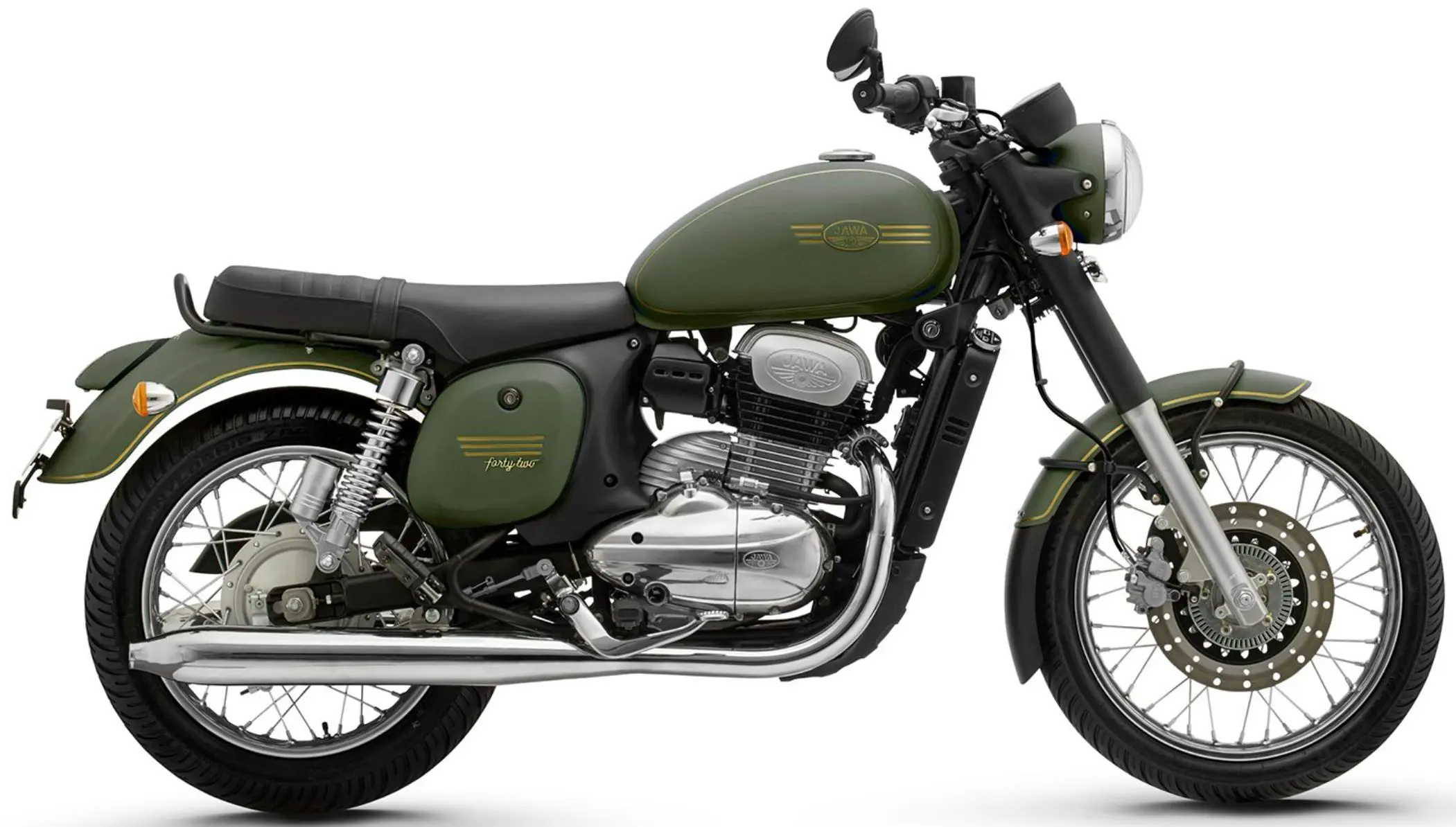 Jawa 42 Galactic Green Price, Specs, Top Speed & Mileage in India
