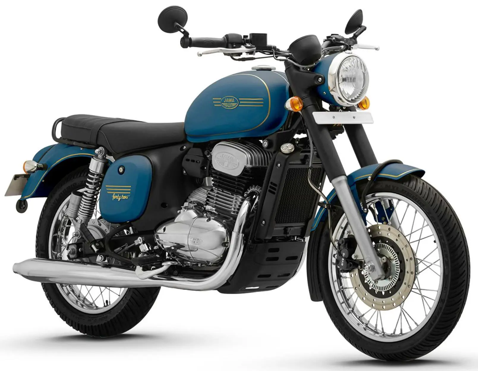 Jawa 42 Starlight Blue Price, Specs, Top Speed & Mileage in India