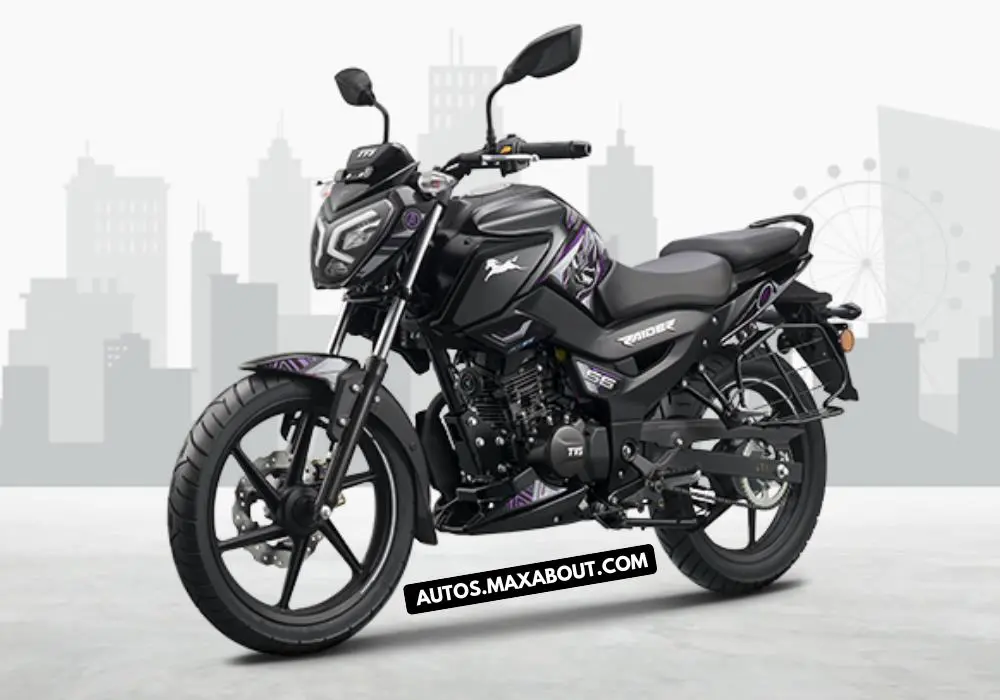 TVS Raider 125 Black Panther Edition ₹95,219 - ₹104,000, Specifications ...