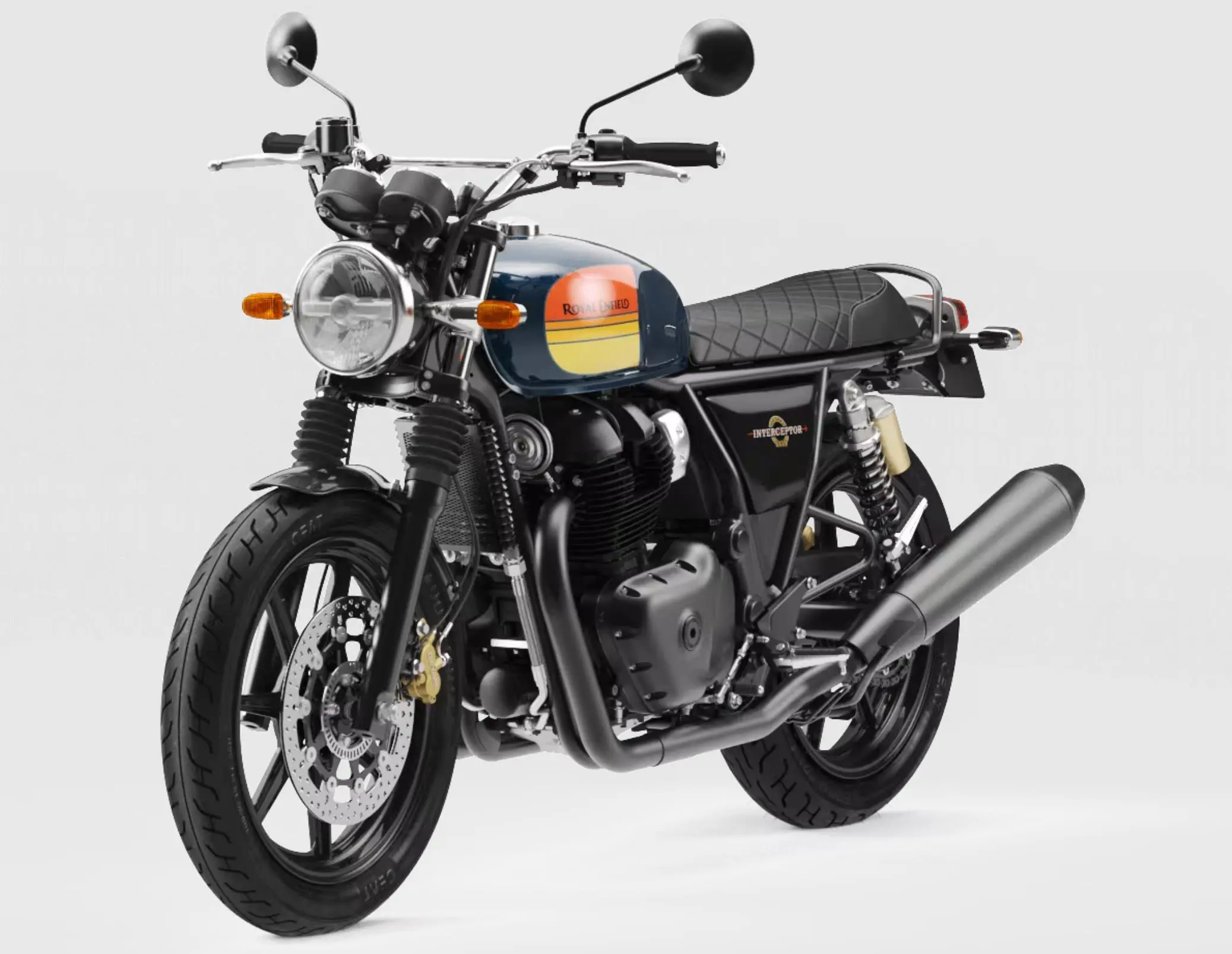 Royal Enfield Interceptor 650 Barcelona Blue Price, Specs, Top Speed ...