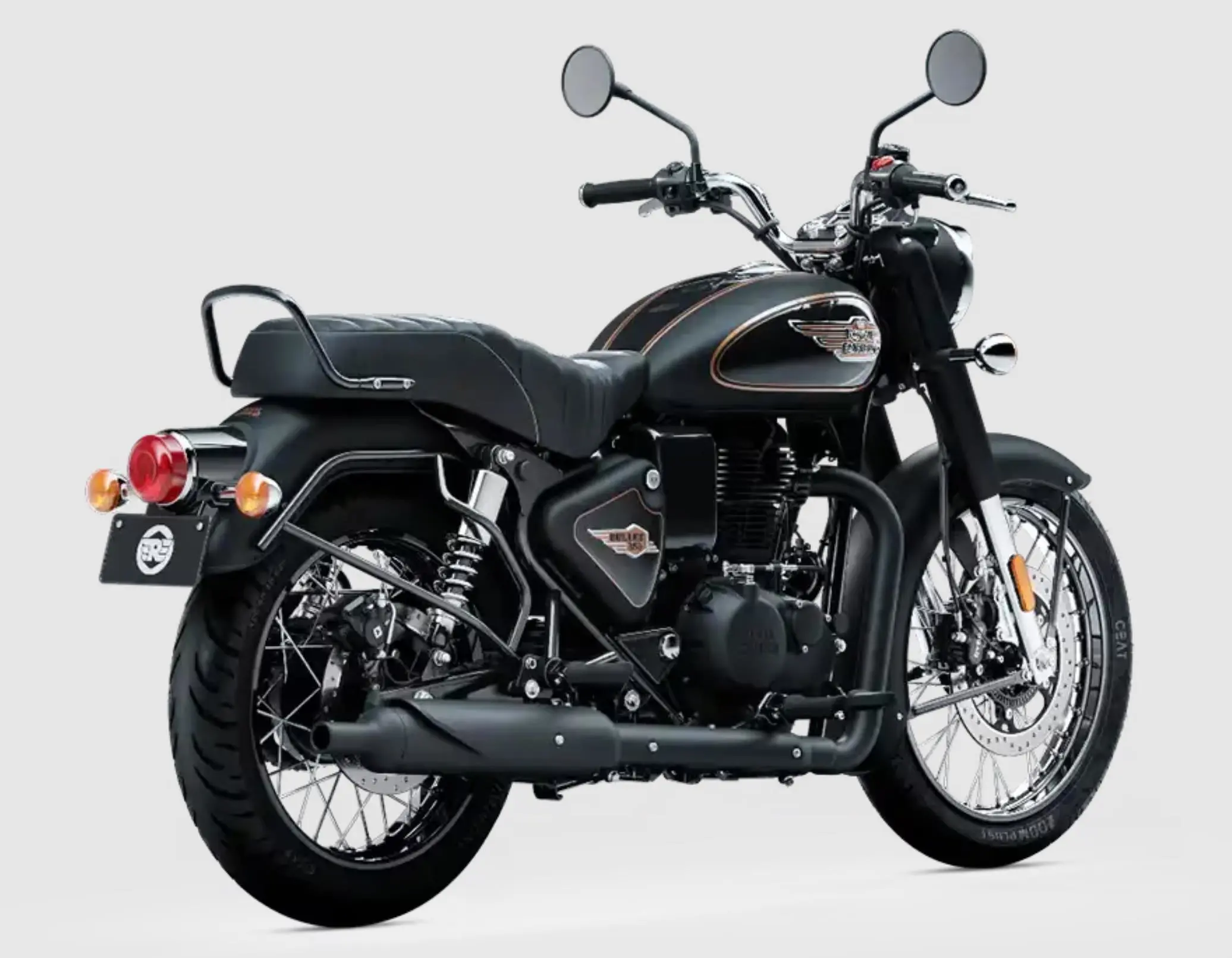 Royal Enfield Bullet 350 Black Gold Price, Specs, Top Speed & Mileage ...