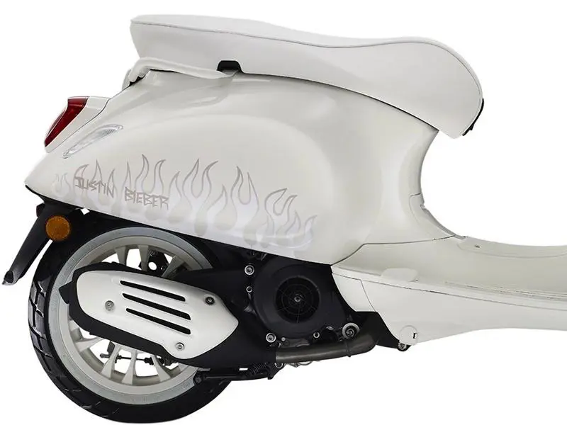 Justin Bieber Vespa