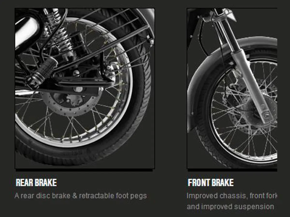 Royal Enfield Thunderbird 350 Disc Brakes - Image Gallery | Maxabout ...