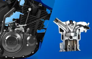 TVS Apache RTR 180 Matte Blue Images